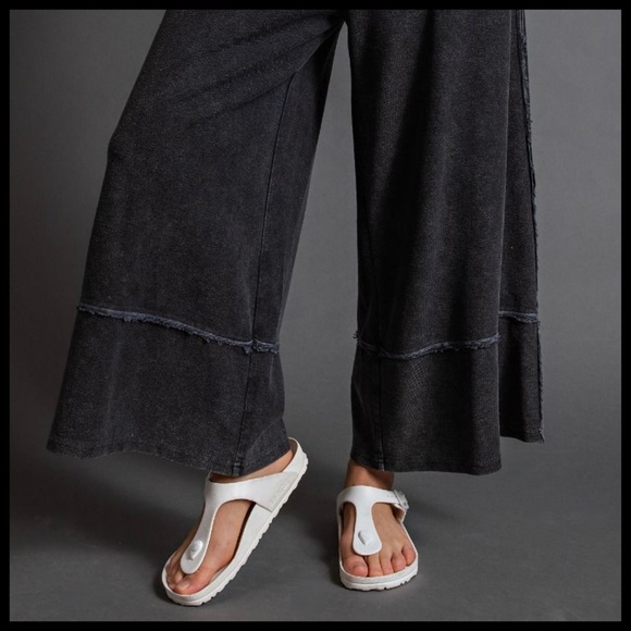 easel | Pants & Jumpsuits | Easel Criss Cross Cotton Mineral Washed ...